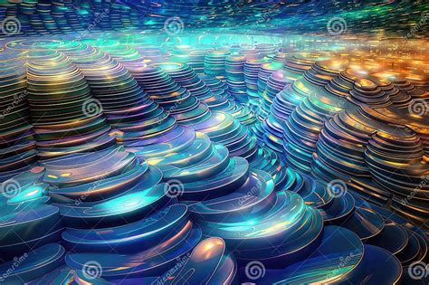 Futuristic Abstract Background 3d Rendering 3d Illustration Generative Ai Stock Illustration