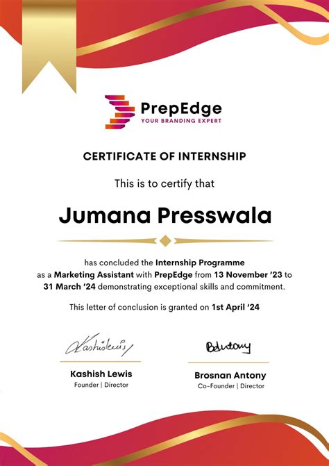 jumana presswala on linkedin internship internshipcompleted learning skills growth marketing