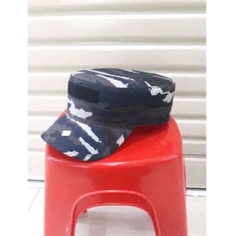 Jual Topi Komando Loreng Layar Kri Pangkat Logam Coustem Shopee Indonesia