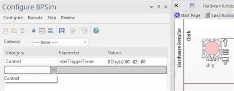 bpsim configure page enterprise architect user guide