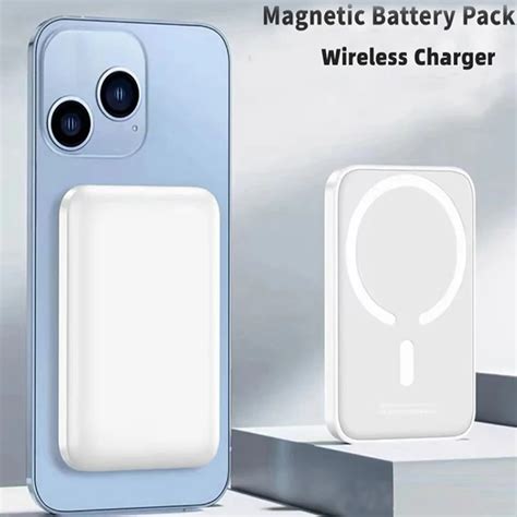 Cargador Magn Tico Inal Mbrico 10000mAh Slim Battery Pack Bater A