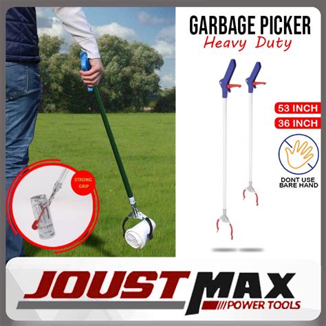36 53 Inch Garbage Picker Heavy Duty Rubbish Reacher Grabber Picker