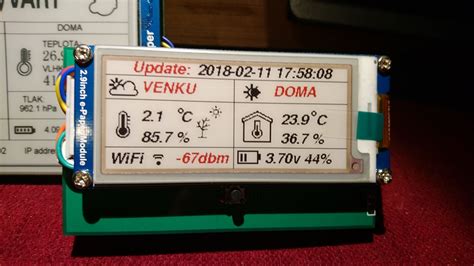 My Wifi ESP Weather Station With EPaper Runs On One Charge For A Electronics Maker Forums