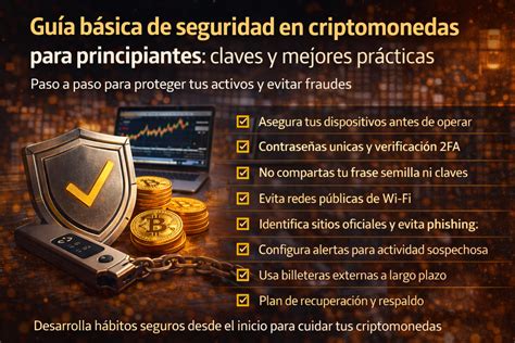 Guía Básica De Seguridad En Criptomonedas Para Principiantes Claves Y