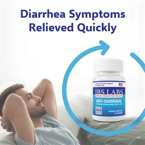 Ibs Labs Anti Diarrheal Loperamide Hci Caplets 2mg 200 Ct