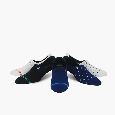 5 Pack Combed Cotton No Show Swanky Socks