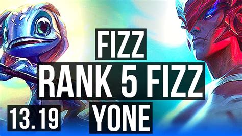 Fizz Vs Yone Mid Rank 5 Fizz 16m Mastery 800 Games Godlike