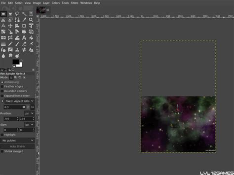 Image And Canvas Cropping In Gimp Lvl12games