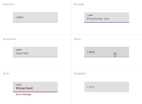 Text Fields Material Design