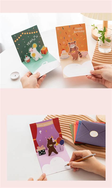Faire Part Invitation Carte De Joyeux Anniversaire Avec Enveloppe 3D