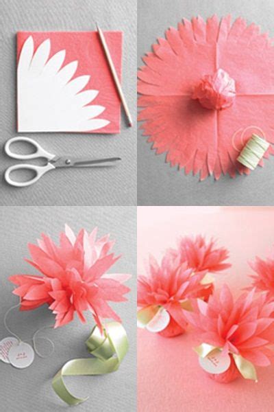 Uni Dune Art Flores De Papel De Seda Flores De Papel Diy Flores De Papel Artesanal