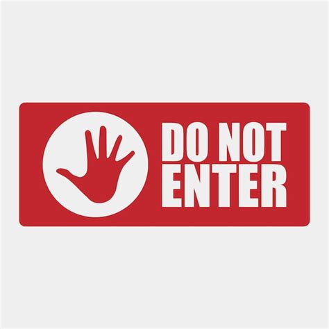 Premium Vector Red White Restricted Area Authorized Personnel Only