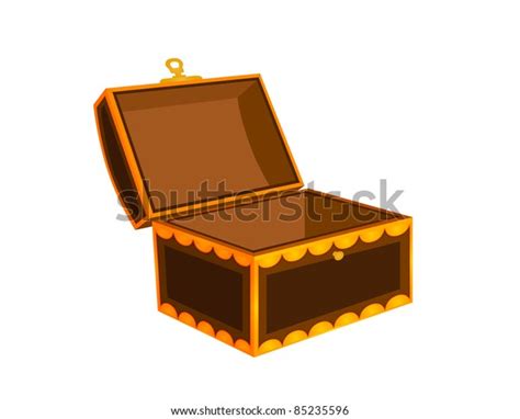 Treasure Chest Trunk Vector Illustration Stock Vector Royalty Free Shutterstock