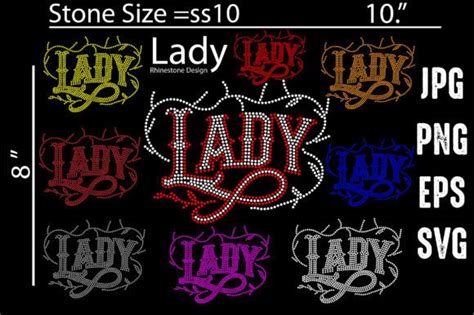 Lady Rhinestone Templates Design Graphic By MRUMU Creative Fabrica