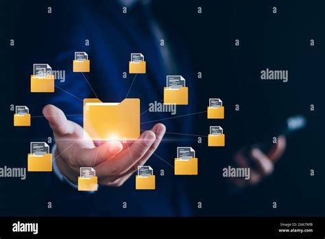 Document Management Digital Document Paperless Operation Concept