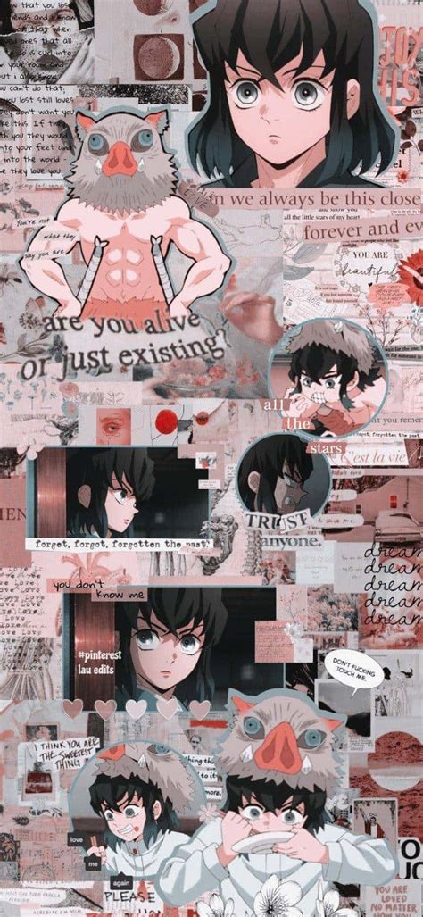 Download Inosuke Collage Aesthetic Wallpaper Wallpaper Wallpapers Com