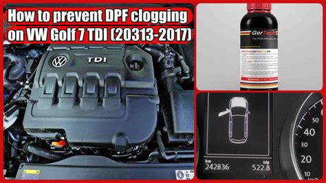 How To Prevent Dpf Particulate Filter Clogging On Vw Golf Mk7