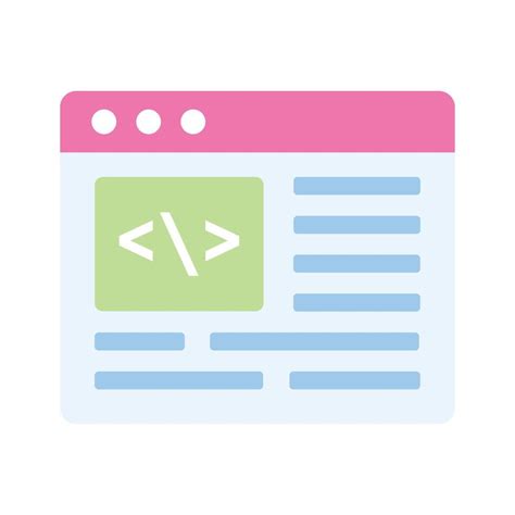 Concept Icon Of Web Programming Editable Flat Vector Art At Vecteezy