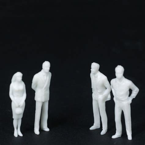 1100 Mixed 100pcs Miniature White Figures Archite Vicedeal