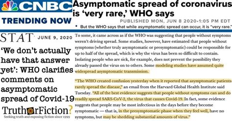 The Asymptomatic Carriers Of COVID 19 Controversy Explained Truth