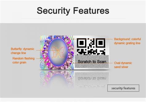 Scratch QR Hologram Sticker SZIMAGETECH