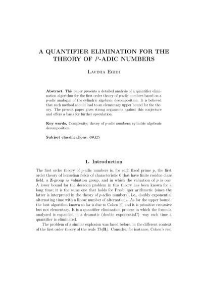 A Quantifier Elimination For The Theory Of P Adic Numbers