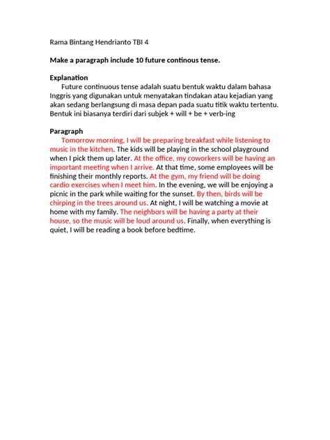 Future Continous Pdf