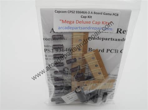 Capcom CPS 2 93646A 3 A Board PCB 105C Cap Kit Arcade Parts And Repair