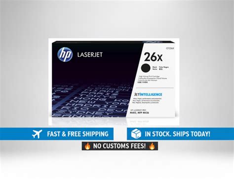 Hp 26x Cf226x High Yield Black Toner Cartridge New Compatible With