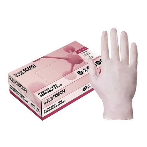 Supertouch Powdered Latex Gloves Medical Grade 1000 Uk