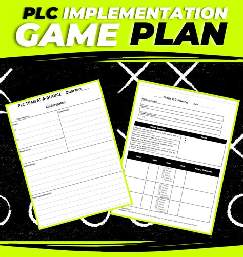 Professtional Learning Community Plc Meeting Templates The