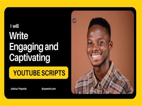 a professional youtube script that drives retention upwork