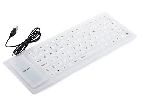 Silicone Rubber Keyboard White Usb Noiseless CATEGORIES Electronics Keyboards