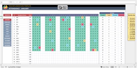 Educational Management System Template Excel XLS