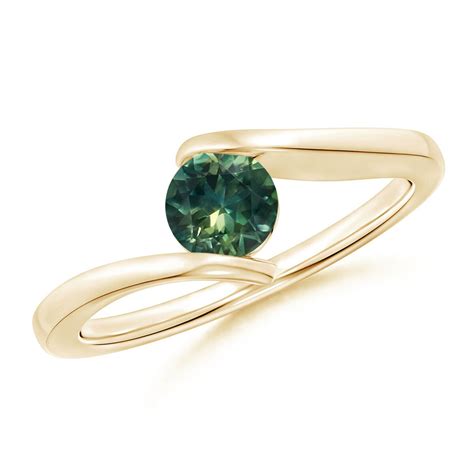 Buy Angara Bar Set Solitaire Round Teal Montana Sapphire Bypass Ring White Goldstrong