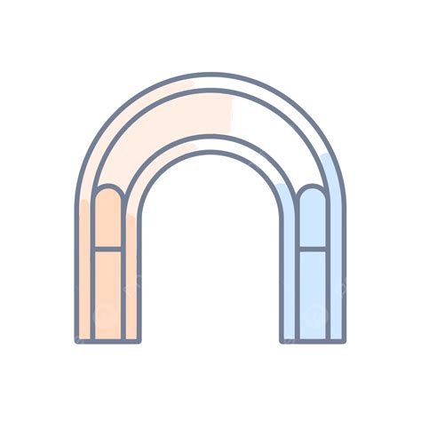 Ilustración De Vector De Arco Lineal Png Arco Icono Lineal Icono