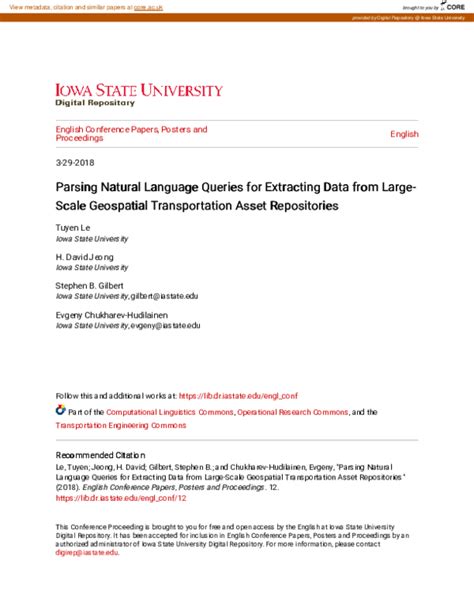 Pdf Parsing Natural Language Queries For Extracting Data From Large