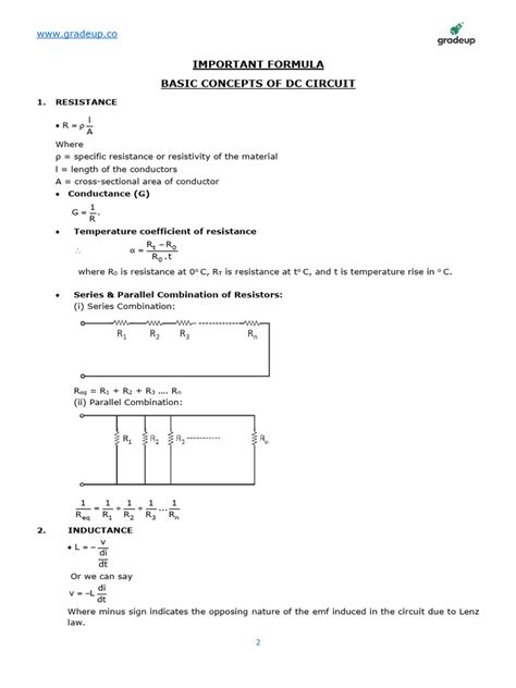Basic Formula Pdf Electrical Impedance Watt