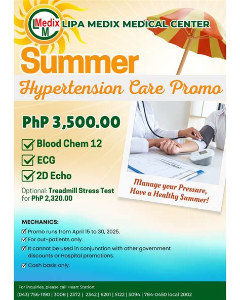 Lipa Medix Medical Center 𝗠𝗮𝗻𝗮𝗴𝗲 𝗬𝗼𝘂𝗿 𝗕𝗹𝗼𝗼𝗱 𝗣𝗿𝗲𝘀𝘀𝘂𝗿𝗲 𝗘𝗻𝗷𝗼𝘆 𝗮 𝗛𝗲𝗮𝗹𝘁𝗵𝘆