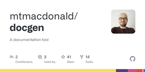 Github Mtmacdonalddocgen A Documentation Tool