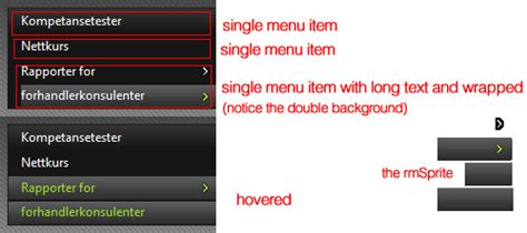 Radmenu Specific Width And Wrapped Menuitem Css Rmsprite Problem In Ui