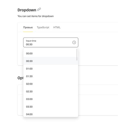 🚀 Add A Checkmark To The Selected Value In Inputtime Dropdown · Issue