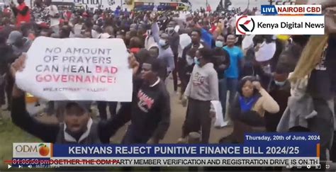 Kenya Dispatch Violent Police Crackdown On Anti Finance Bill
