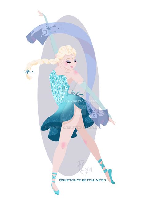 Ballerina Elsa By Rlynn Art On Deviantart