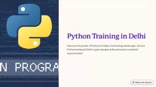 PPT - Python-Training-in-Delhi PowerPoint Presentation, free download - ID:12750787