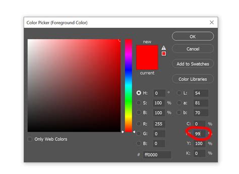 Photoshop Color Picker Using Tab Button To Switch Adobe Community