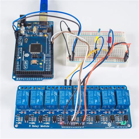 Buy Sunfounder V Channel Relay Shield Module For Raspberry Pi Model B B Compatible