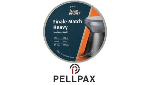 H N Finale Match Heavy Mm Pellets X Airgun Pellets Pellpax
