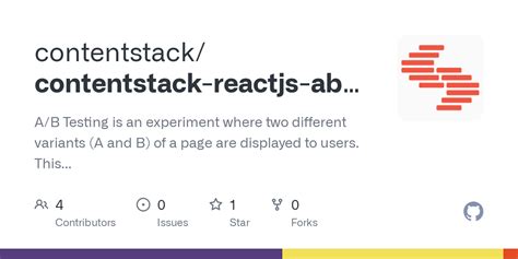 Github Contentstackcontentstack Reactjs Ab Testing Ab Testing Is