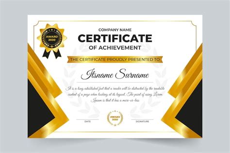 Diseño de certificado corporativo para educación deportes o
